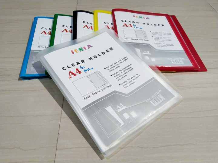 Clear holder A4 60 lembar Jenia-1 pcs | Lazada Indonesia