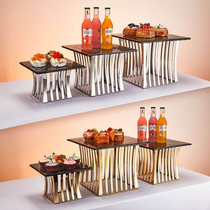 Creative cake rack Fruit tray Dessert table Snack display rack Tea ...