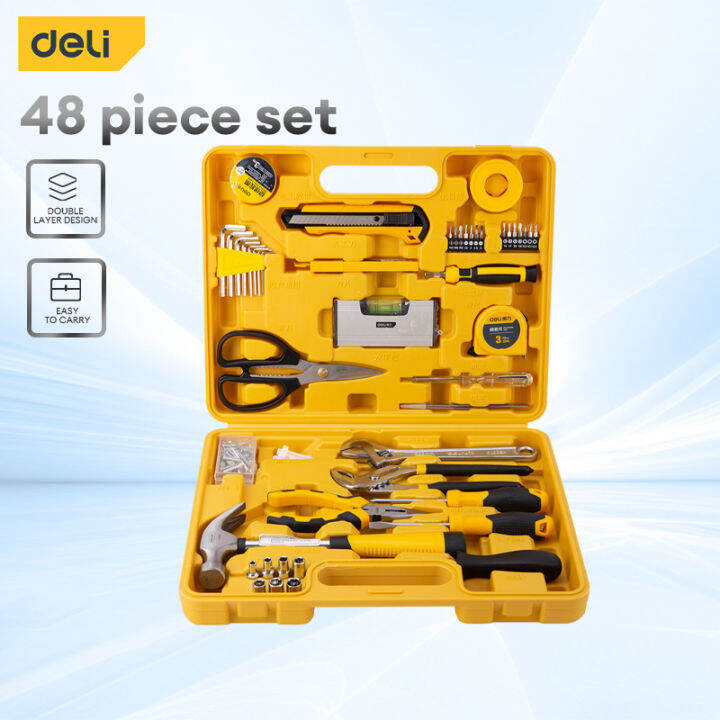 Deli Household Tool Kits 48PCs/SET Manual Repair Tool Set Household ...