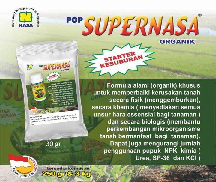 PUPUK ORGANIK SUPER NASA / PUPUK PEMACU PERTUMBUHAN GENERATIF VEGETATIF ...