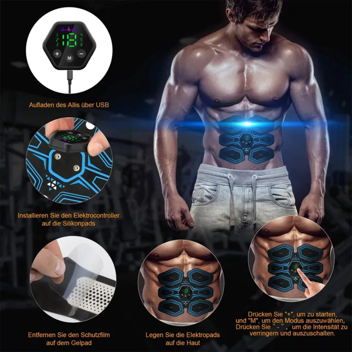 Body Slimming Massager EMS Wireless Muscle Stimulator Fitness Loss ...