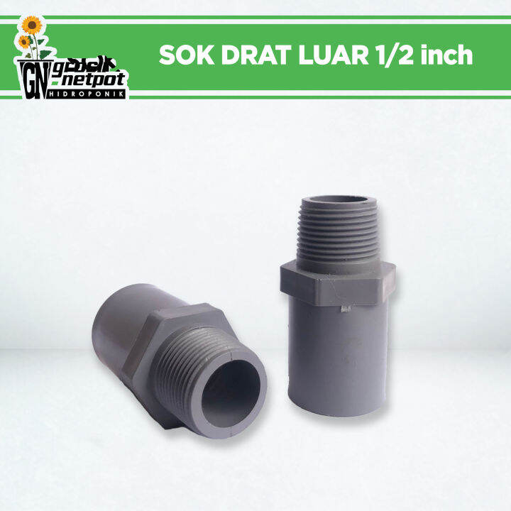 Sok Drat Luar SDL 1/2 inch Fitting Pipa Paralon PVC / Socket / Valve ...
