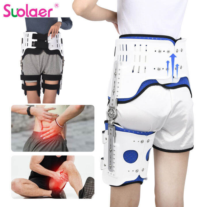 Suolaer Adjustable ROM Hinged Hip Joint Abduction Orthosis Leg Brace Articulated Hip Joint ...