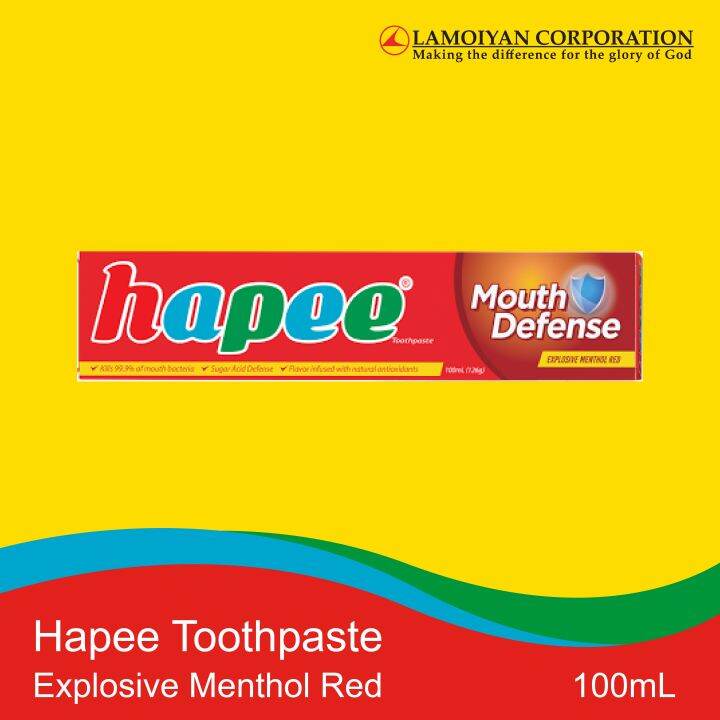 Hapee Toothpaste Explosive Menthol Red 100mL | Lazada PH