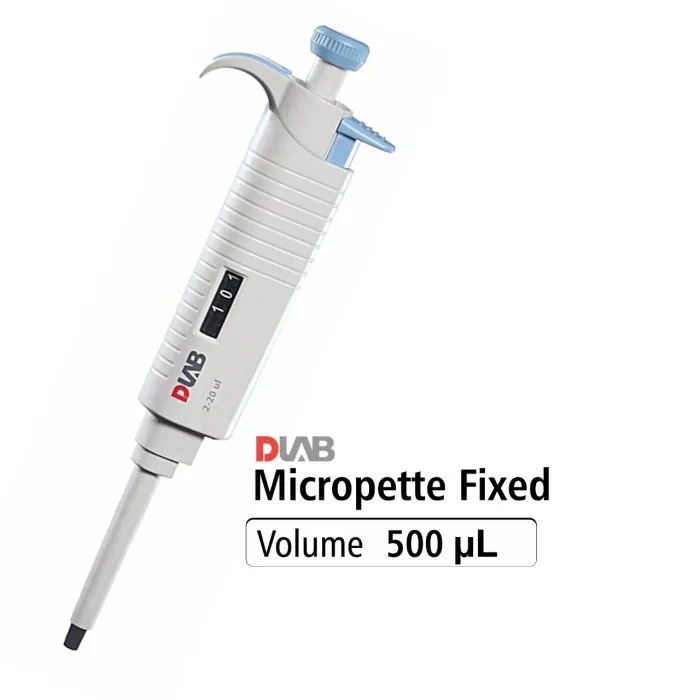 DLAB Micropipette Fixed Micropipet Volume 500 µL Original Branded ...