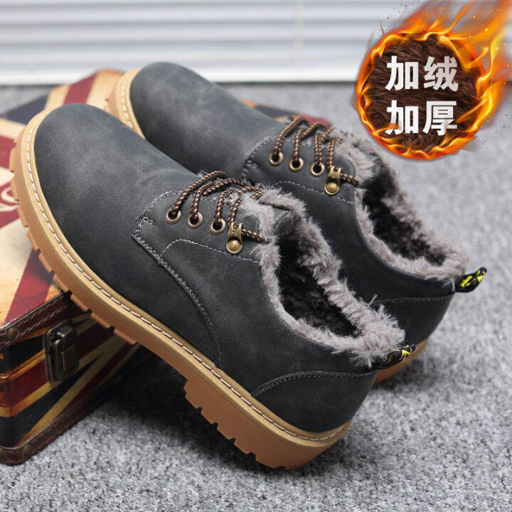 RIVASO รองเท้าหนังรองเท้าบูท Martin หนังวัวผู้ชาย,Sepatu BOOT Pendek ...