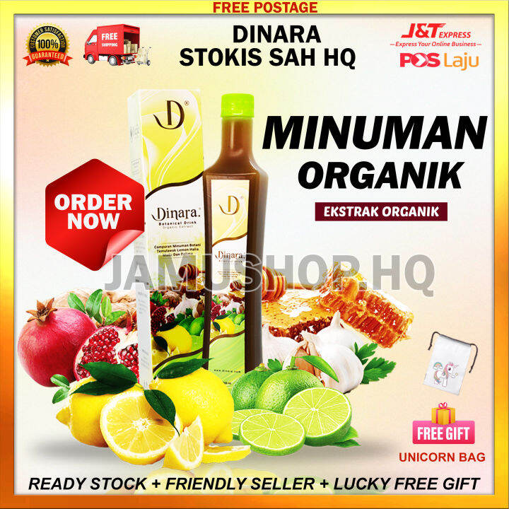 JUS DINARA ORI HQ (Ready Stock )JUS DINARA BOTANICAL DRINK 500ml ori | Lazada
