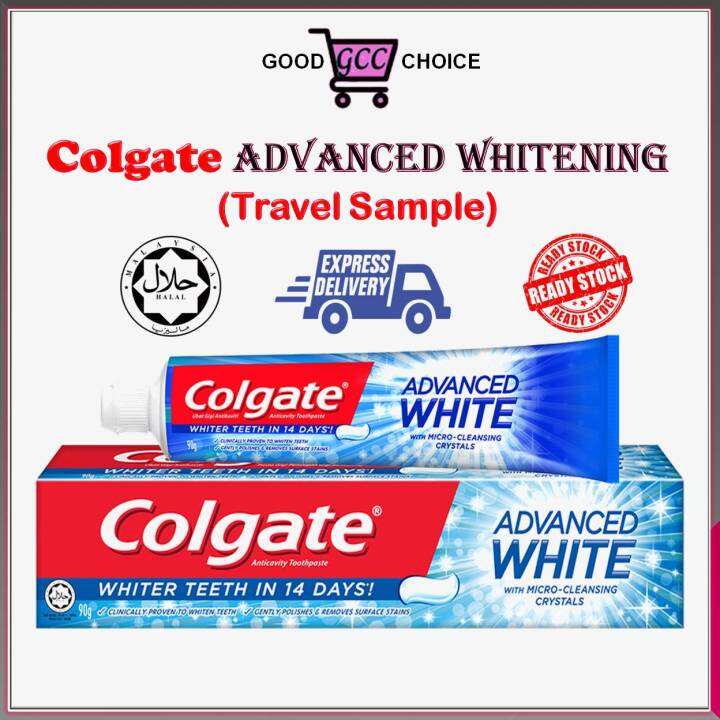 [GCC] Colgate Advanced White Whitening Toothpaste 90G Travel Sample ...