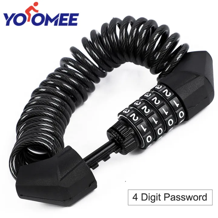 Yoomee Khóa Mũ Bảo Hiểm Di Động 4 Chữ Số Mật Khẩu Mini Chống Trộm Khóa ...