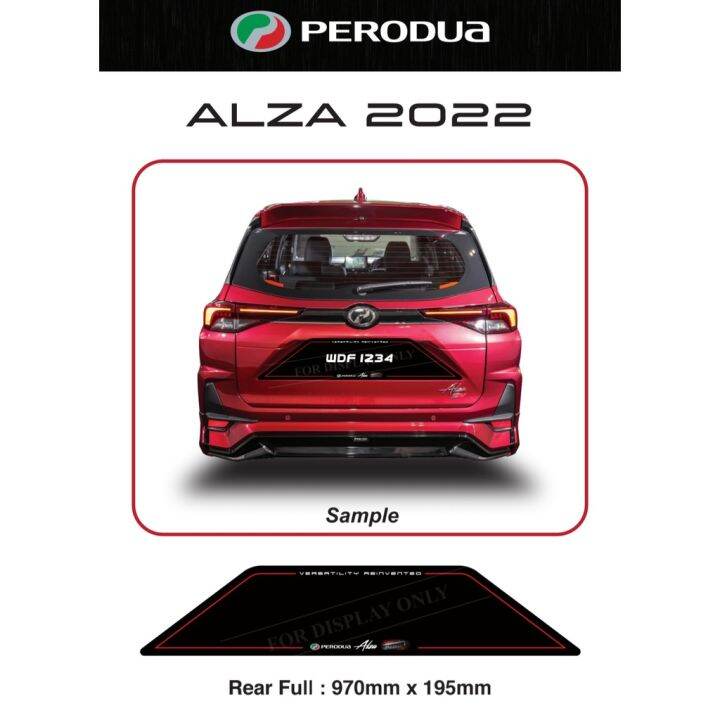 Ready stock Perodua Alza 2022 Acrylic Kereta Alza 2022 Nombor Papan ...