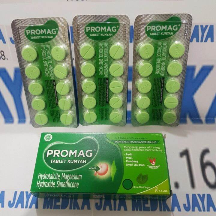 Promag Tablet 1Box isi 3 Blister / 30 tablet | Lazada Indonesia