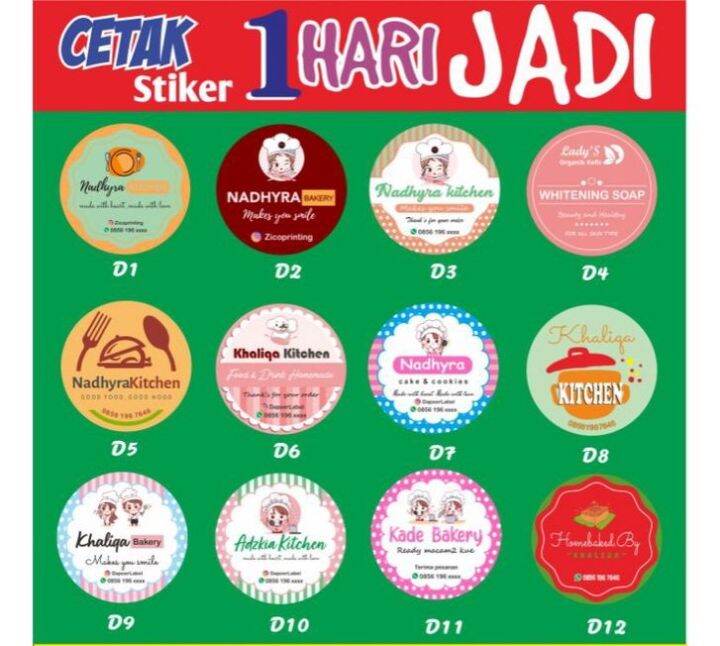 CETAK DAN DESAIN STIKER/LABEL PRODUK MAKANAN MINUMAN BOTOL DAN ONLINE ...