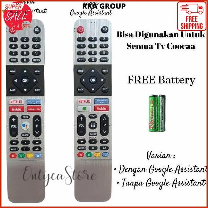 Remote Tv Coocaa Android Smart Tv Semua Tipe Dijamin Puas | Lazada ...