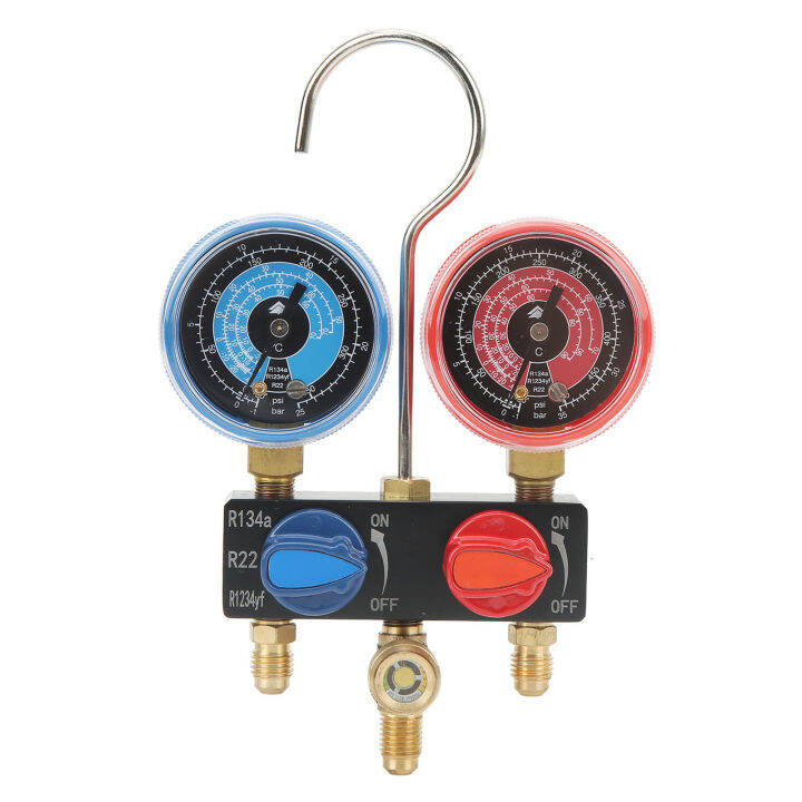 เกจวัด Manifold AC Gauge ถอดออกได้สำหรับการบำรุงรักษารถยนต์ | Lazada.co.th