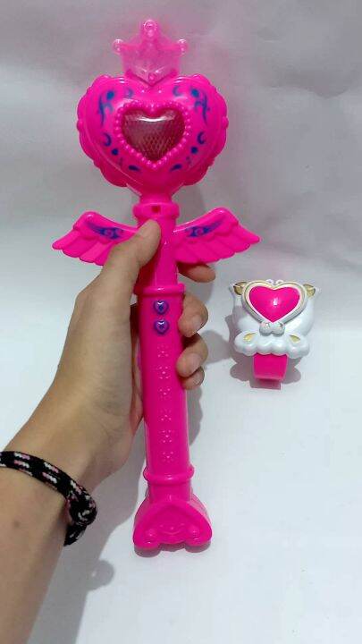 COD MAINAN TONGKAT PERI JAM BENTUK HATI / MAINAN FAIRY MAGIC WAND ADA ...