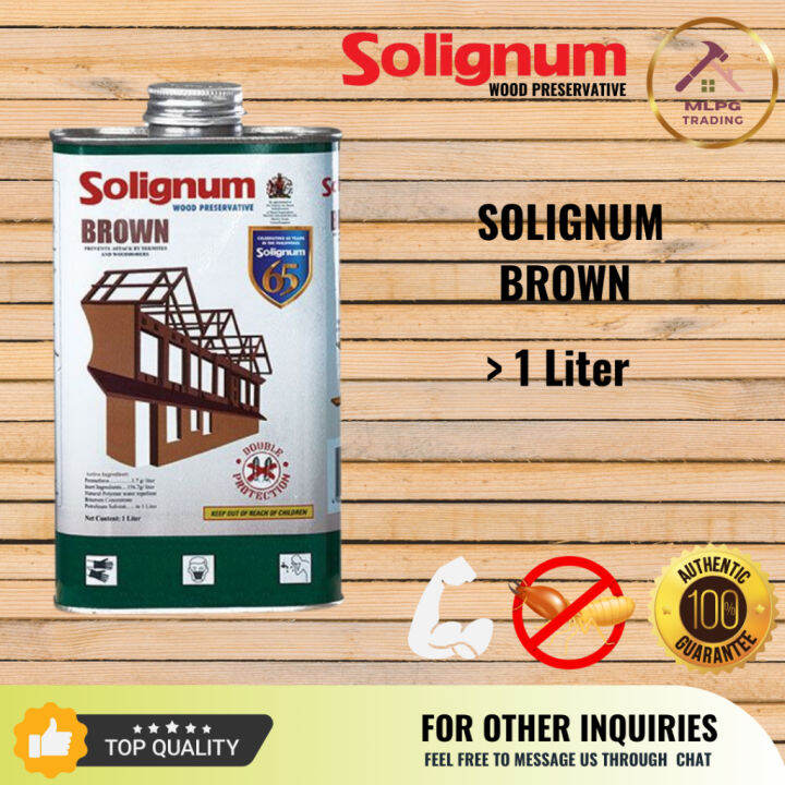 Solignum Wood Preservative for Termite Control | (Brown) | 1 Liter ...