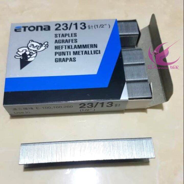 Isi stapler isi staples isi stepler 23/13 etona 1/2" | Lazada Indonesia