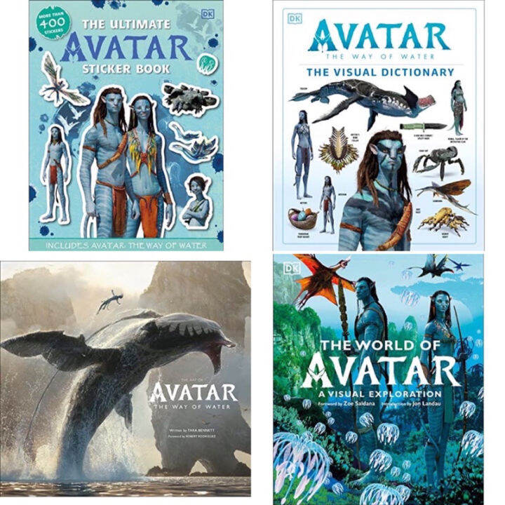 [ชุดหนังสือ 4 เล่ม] Avatar The Way of Water Visual Dictionary / Art of ...
