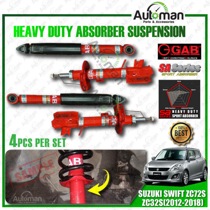 GAB SA Series Car Suzuki Swift 2012 - 2018 Heavy Duty Sport Absorber ...