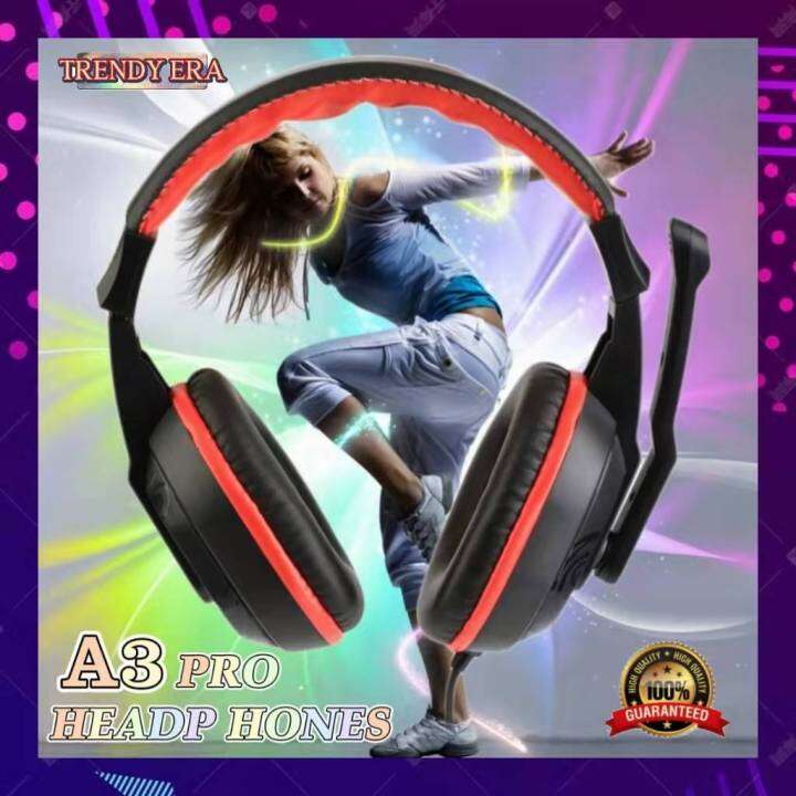【TRENDY ERA】 Headphone With Mic Headsets A3 Earphones Noise Cancelling ...