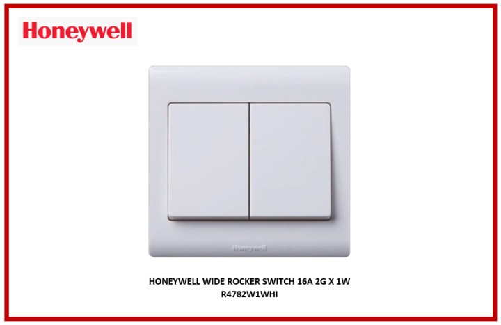 HONEYWELL WIDE ROCKER SWITCH 16A 2G X 1W R4782W1WHI | Lazada Singapore