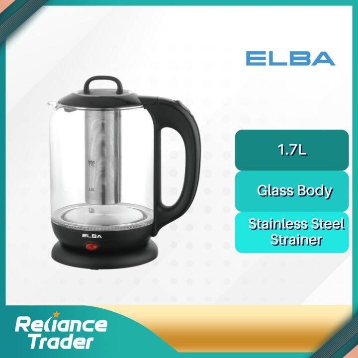ELBA Glass Jug Kettle EJK-J1725KG(BK) | Lazada