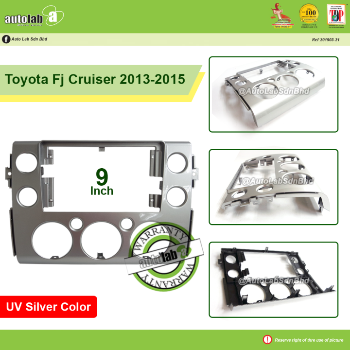 Big Screen Casing Android 9 inch Toyota Fj Cruiser 2013-2015 (UV Silver ...