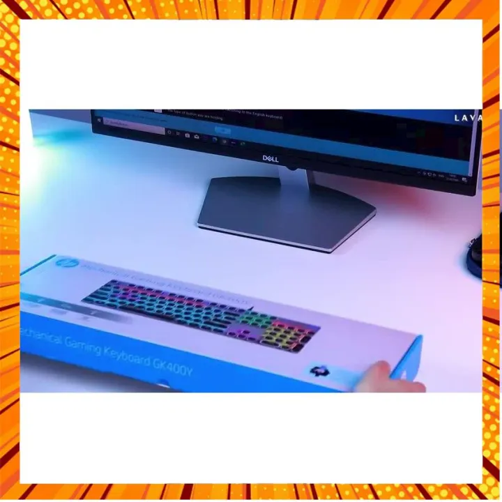 HP GK400Y Gaming Keyboard คีย์บอร์ดเกมมิ่ง Mechanical Key การออกแบบปุ่ม ...