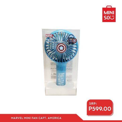 Miniso MARVEL Mini Fan (Capt. America)aAB | Lazada PH