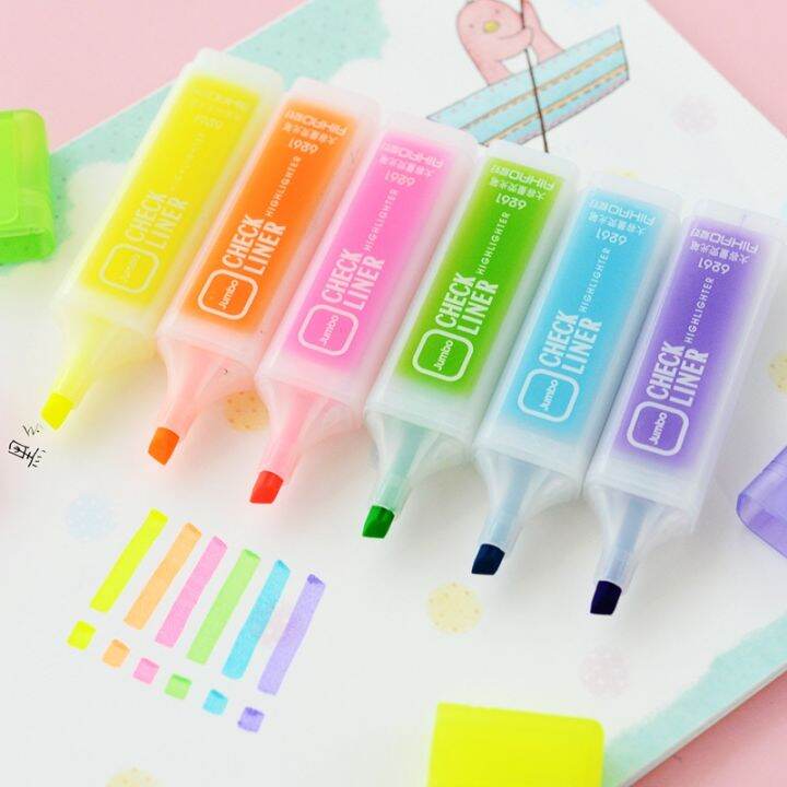 Simple and large-capacity color highlighter students use 5-color ...