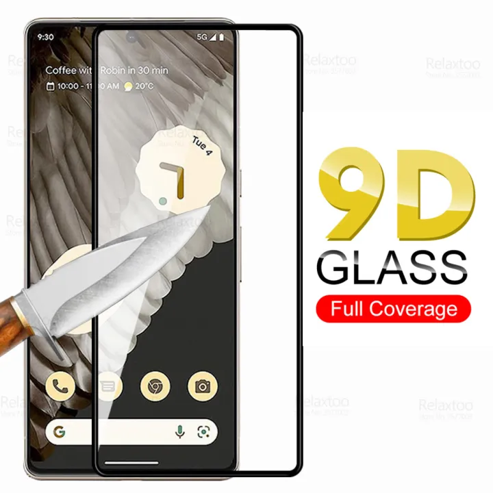 9D กระจกนิรภัยโค้งเต็มรูปแบบสำหรับ Google Pixel 7 Pro กระจกป้องกัน Gogle Pixel7 7Pro Pixel7Pro ...