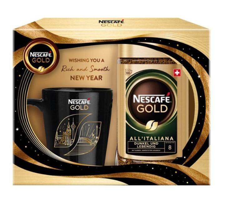 Nescafe Gold All’Italiana Gift Set Instant Coffee ชุดของขวัญ เนสกาแฟโกล ...