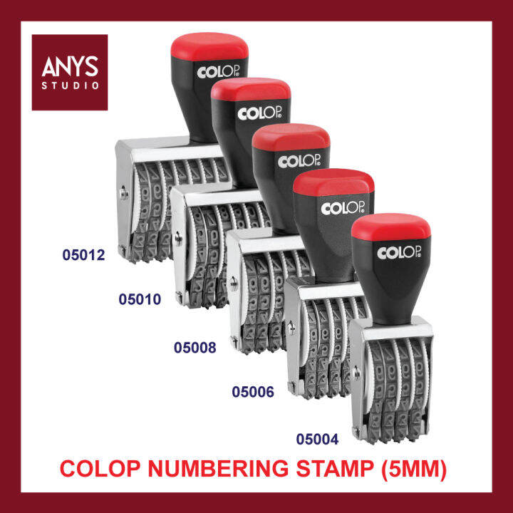 COLOP (5mm Height) Numbering Stamp | Lazada