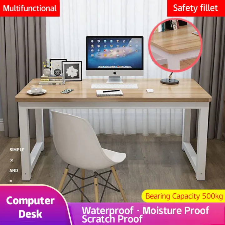 【Local Delivery】140cm Computer Desk Thick Durable Desktop Thickened ...