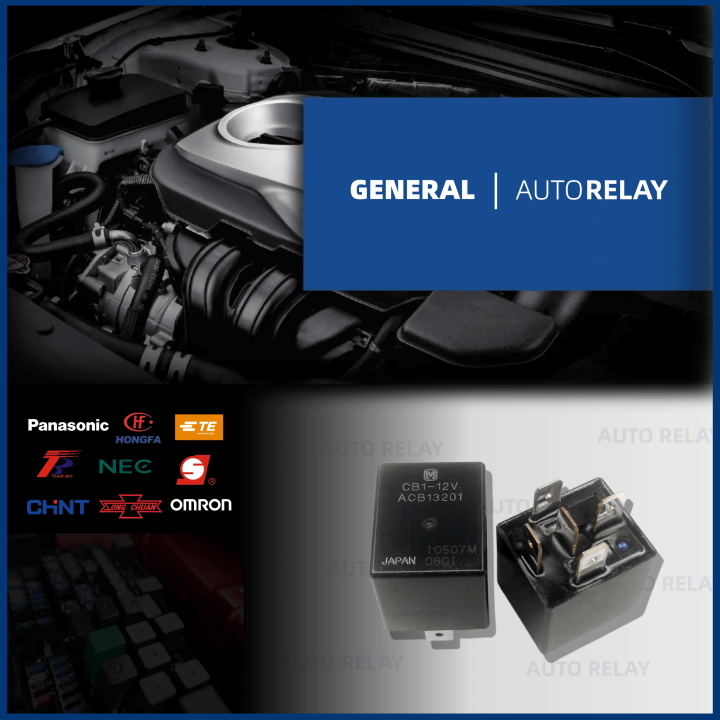 AUTOMOTIVE RELAY CB1-12V 5PIN 40A SAFETY BOX RELAY SEALED WATERPROOF ...