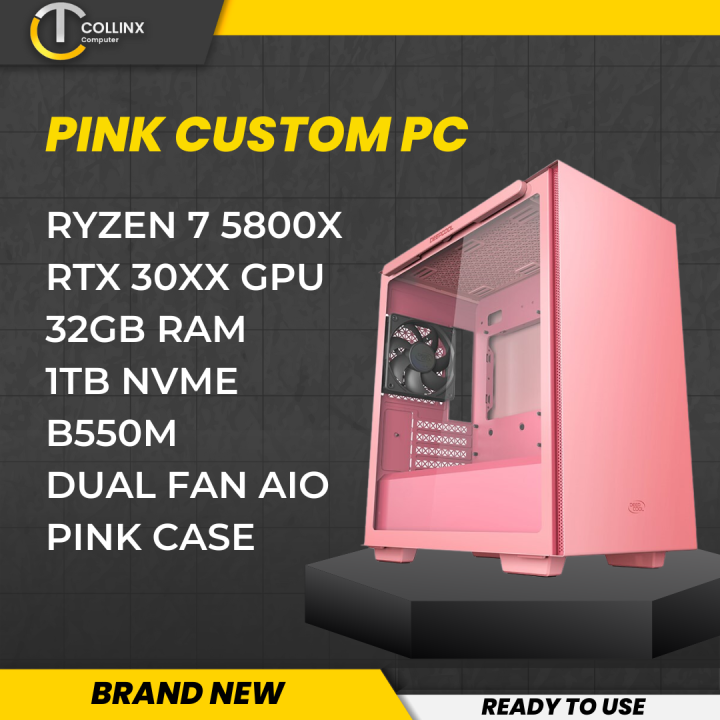 [ PINK PC BUILD D - APHRODITE ] AMD RYZEN 7 5800X CPU Desktop Package ...