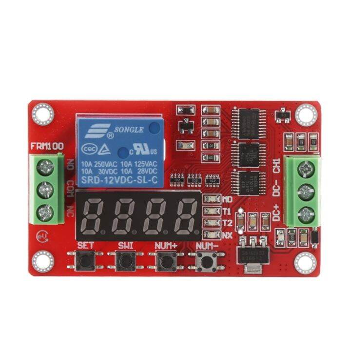 【Available】12V DC Multifunction Auto-lock Relay PLC Cycle Timer Time ...