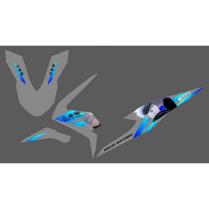 STICKER STRIPING TRANSPARAN HONDA BEAT DELUXE CUSTOM KARAKTER ANIME ...