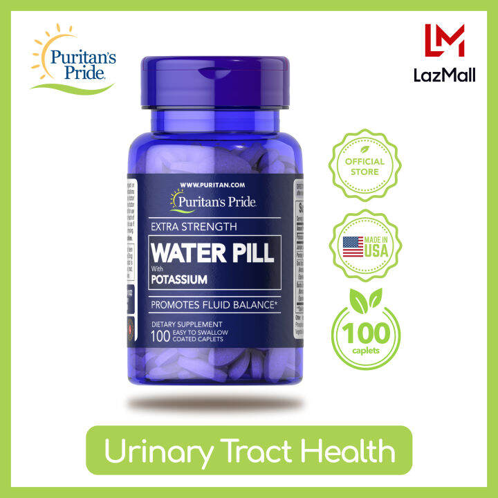 Puritan's Pride Water Pill with Potassium 100 caplets | Lazada PH