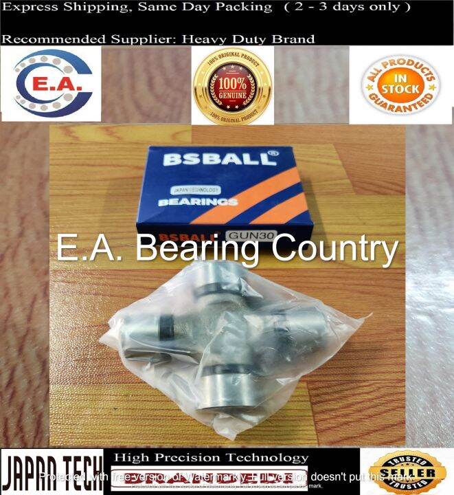 GUN30 GUN-30 GUN Heavy Duty universal joint cross bearing for Rotovator ...