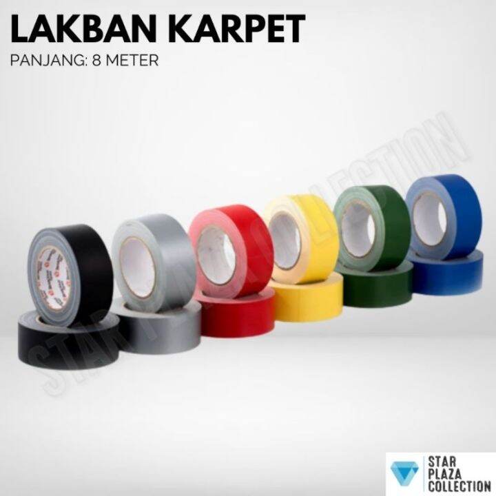 Lakban Karpet / Plakban Kain Jumbo / Lakban Kain Warna / Cloth Tape ...