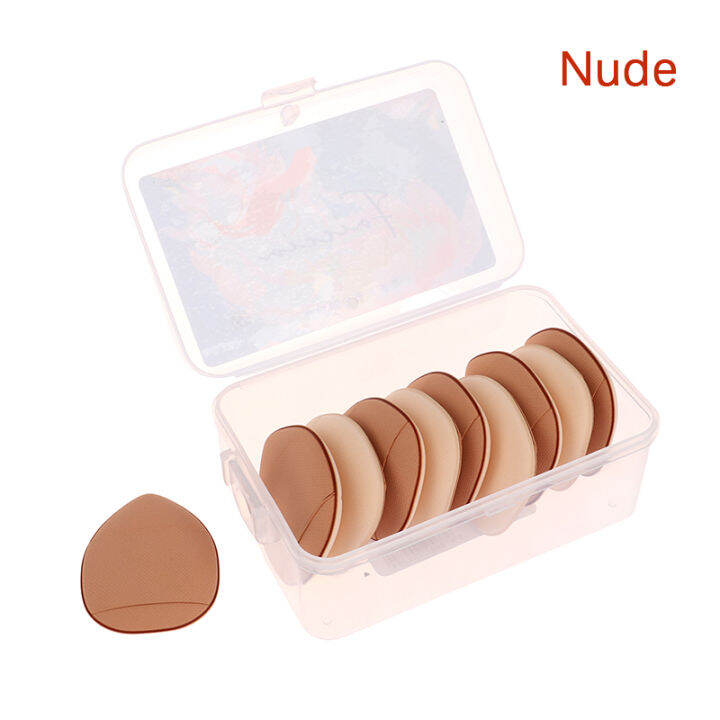 JDATAR 10ชิ้น/กล่องชุดพัฟแบบสวมนิ้วขนาดเล็กฟองน้ำแต่งหน้า Peralatan Rias พัฟทาคอนซีลเลอร์ ...