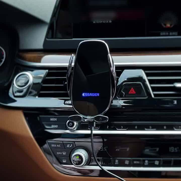 Essager Qi 15W Wireless Charger Car Phone Holder In Car Air Vent Mount ...