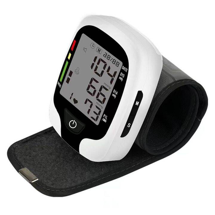 Automatic Wrist Blood Pressure Monitor Measurement Digital BP Monitor ...