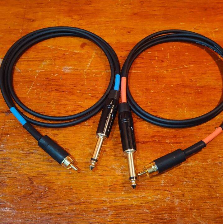 RCA to PL Cable for Active Speaker Connection in PAIRS - LEFT and RIGHT ...