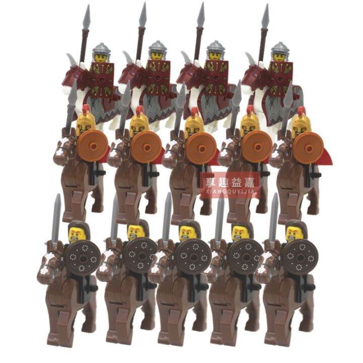 MOC Roman Soldiers Lancer Archer Medieval Rohan Knight Action With ...