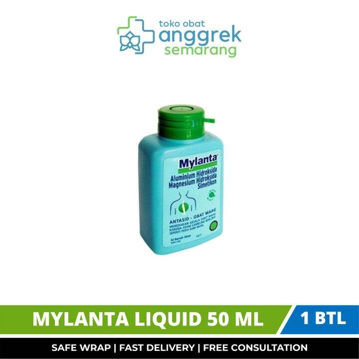 MYLANTA LIQUID 50 ML/ MENGURANGI GEJALA KELEBIHAN ASAM LAMBUNG/TUKAK ...