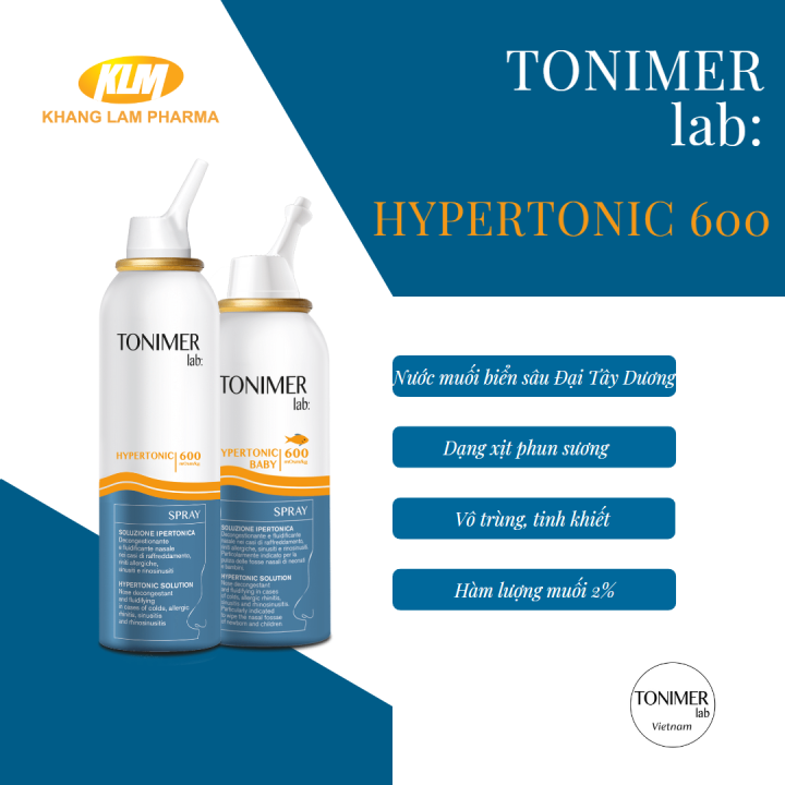 TONIMER LAB HYPERTONIC SPRAY - XỊT MŨI NƯỚC BIỂN GIẢM VIÊM MŨI DỊ ỨNG ...
