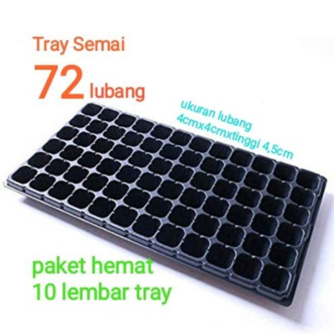 Tray Semai Tipe Lubang 72, paket 10 lembar | Lazada Indonesia