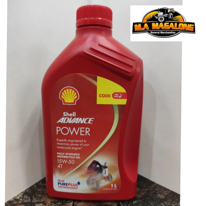 Shell Advance POWER 15w - 50 4T 1 liter ( fully synthetic motorcycle ...